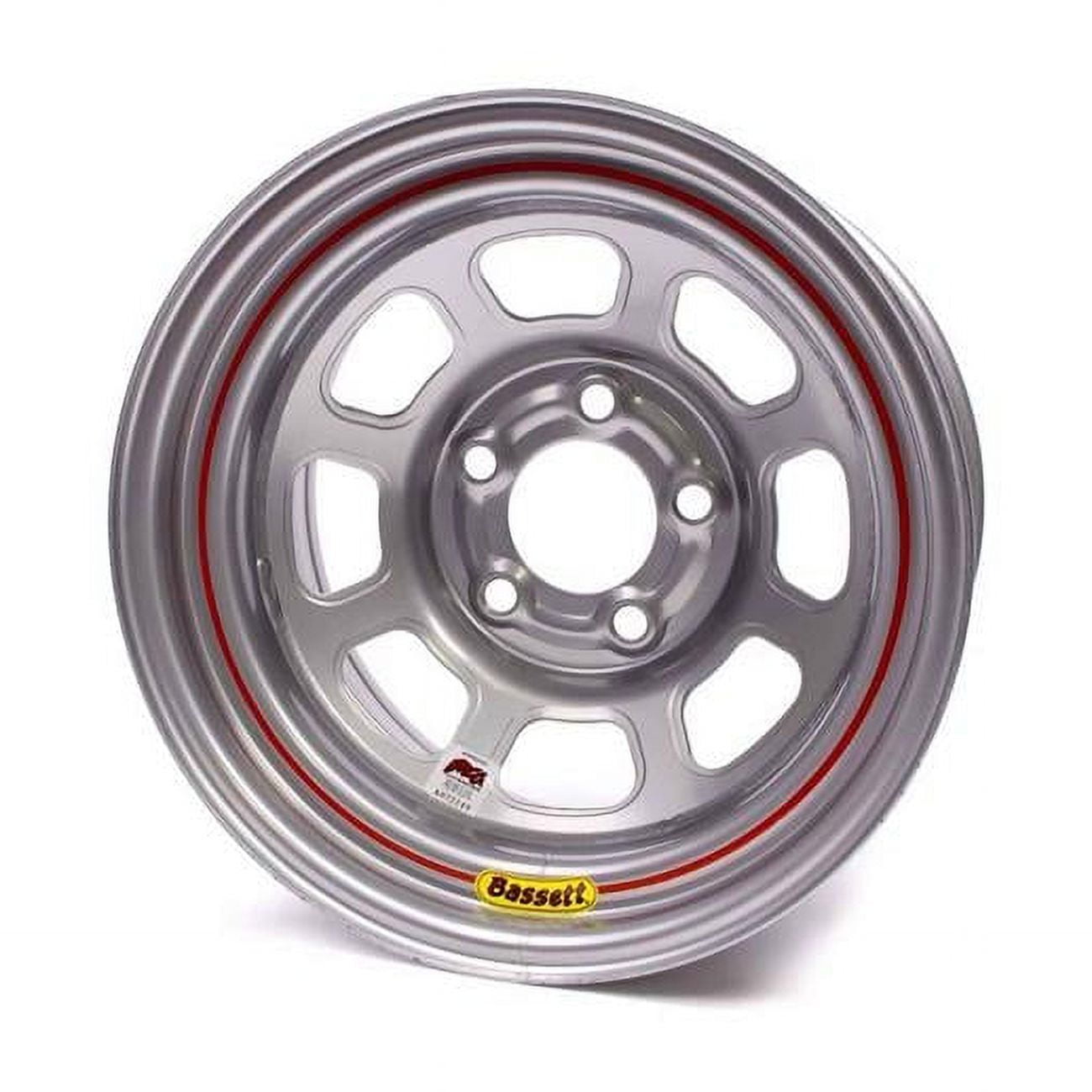 Bassett 58D52IS 15 x 8 in. Steel Silver Powder Coat D-Hole Wheel - 2 in ...