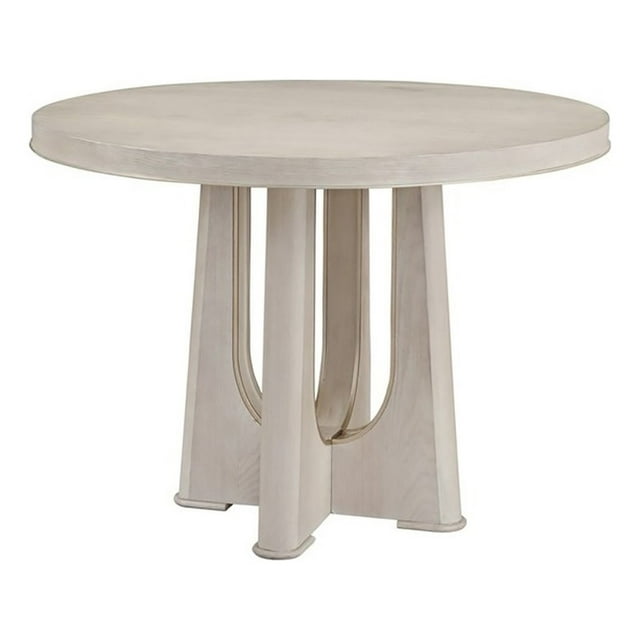 Bassett Mirror Karina Modern Wood Dining Table in Washed Blond Oak ...