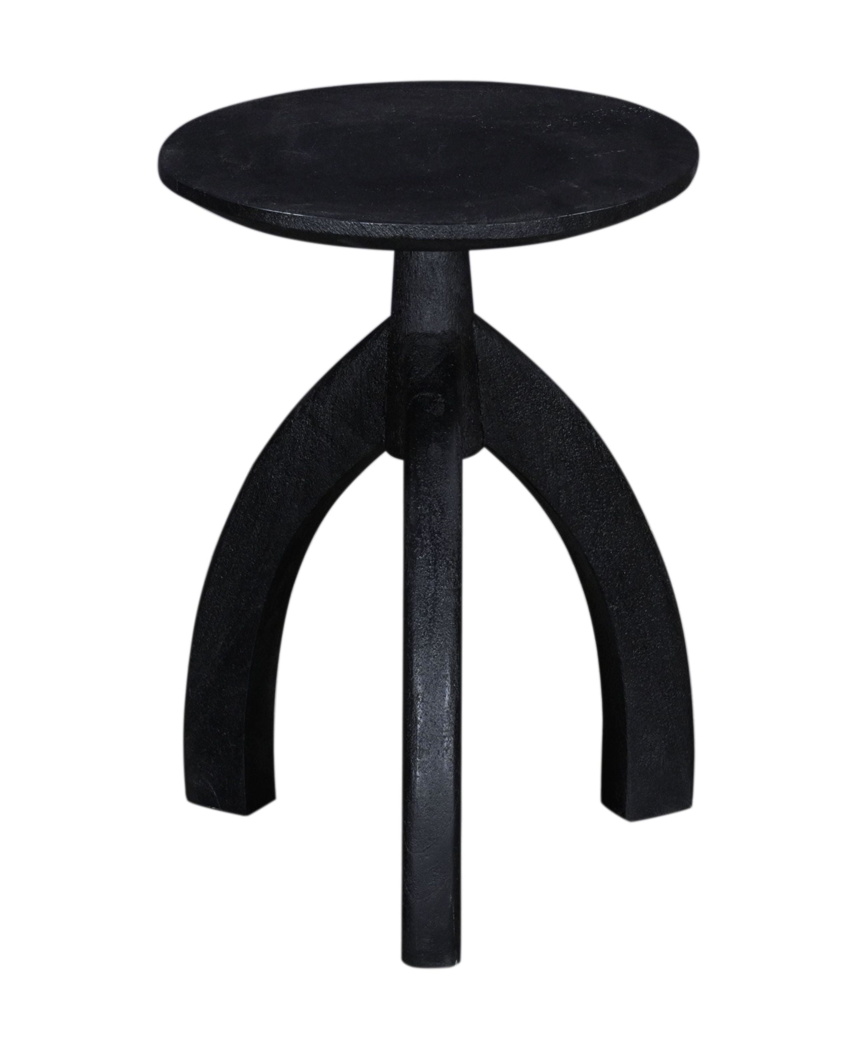 Bassett Mirror Larson Mango Wood Accent Table with Arched Legs in Black ...
