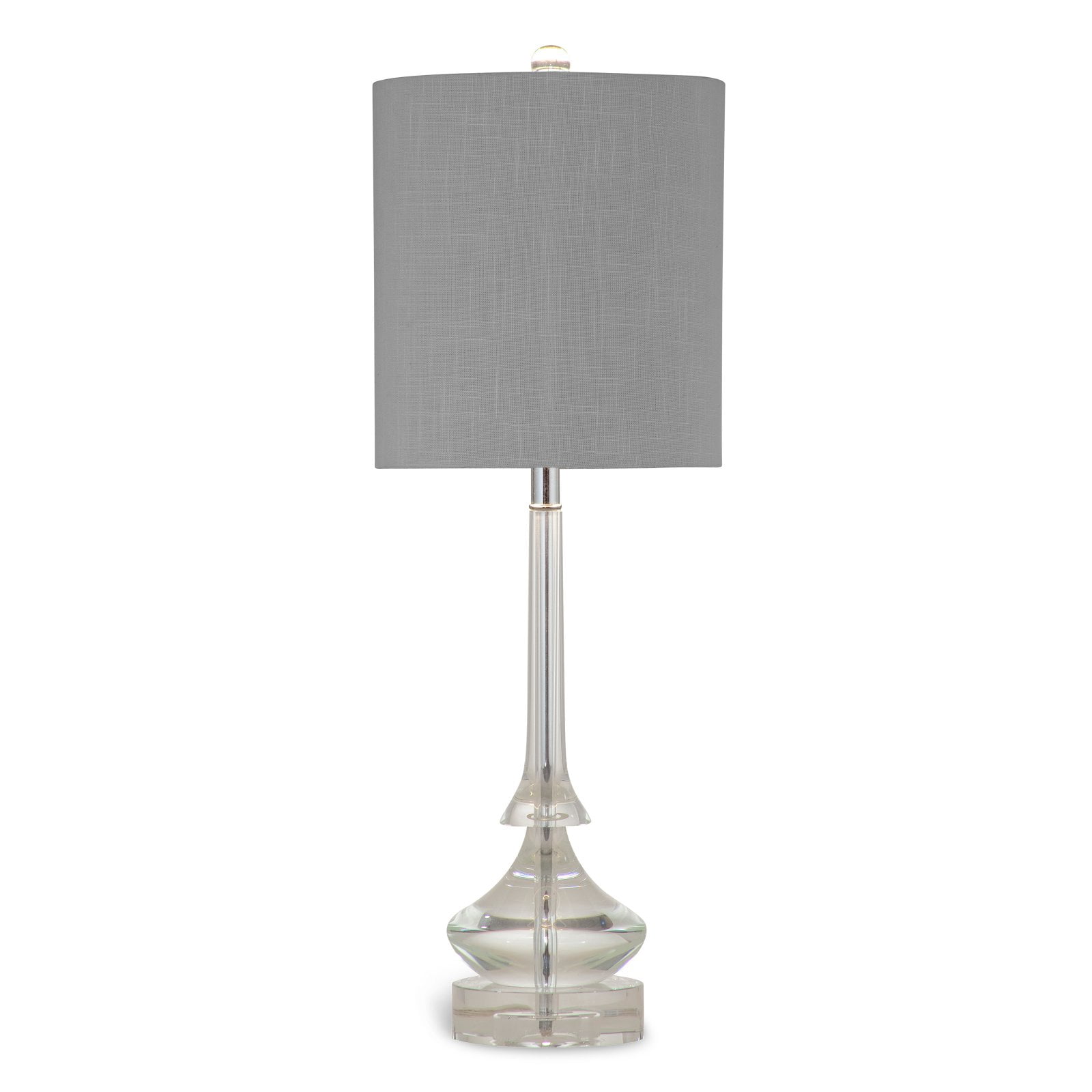 Bassett Mirror Rivoli Crystal Table Lamp in White - Walmart.com