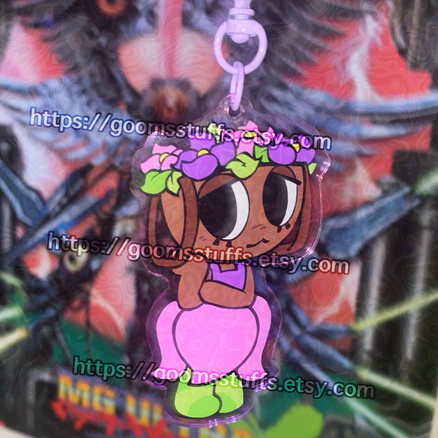 Bassie Charm! — Dandy’s World Fanmade Merch (1 keychain) - Walmart.com