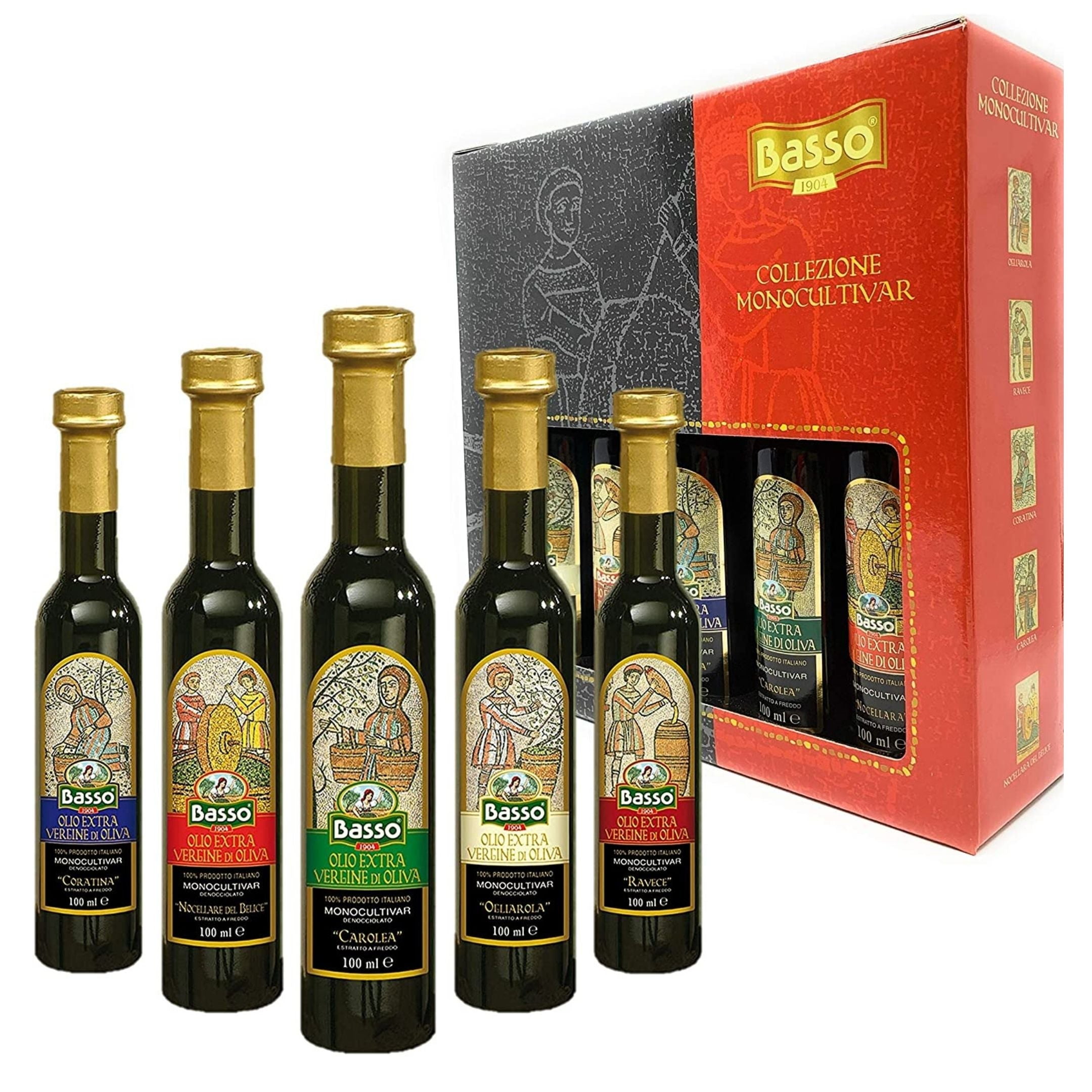 |Basso Extra Virgin Olive Oil Limited Edition Gift Set| 5 x 100 ml ...