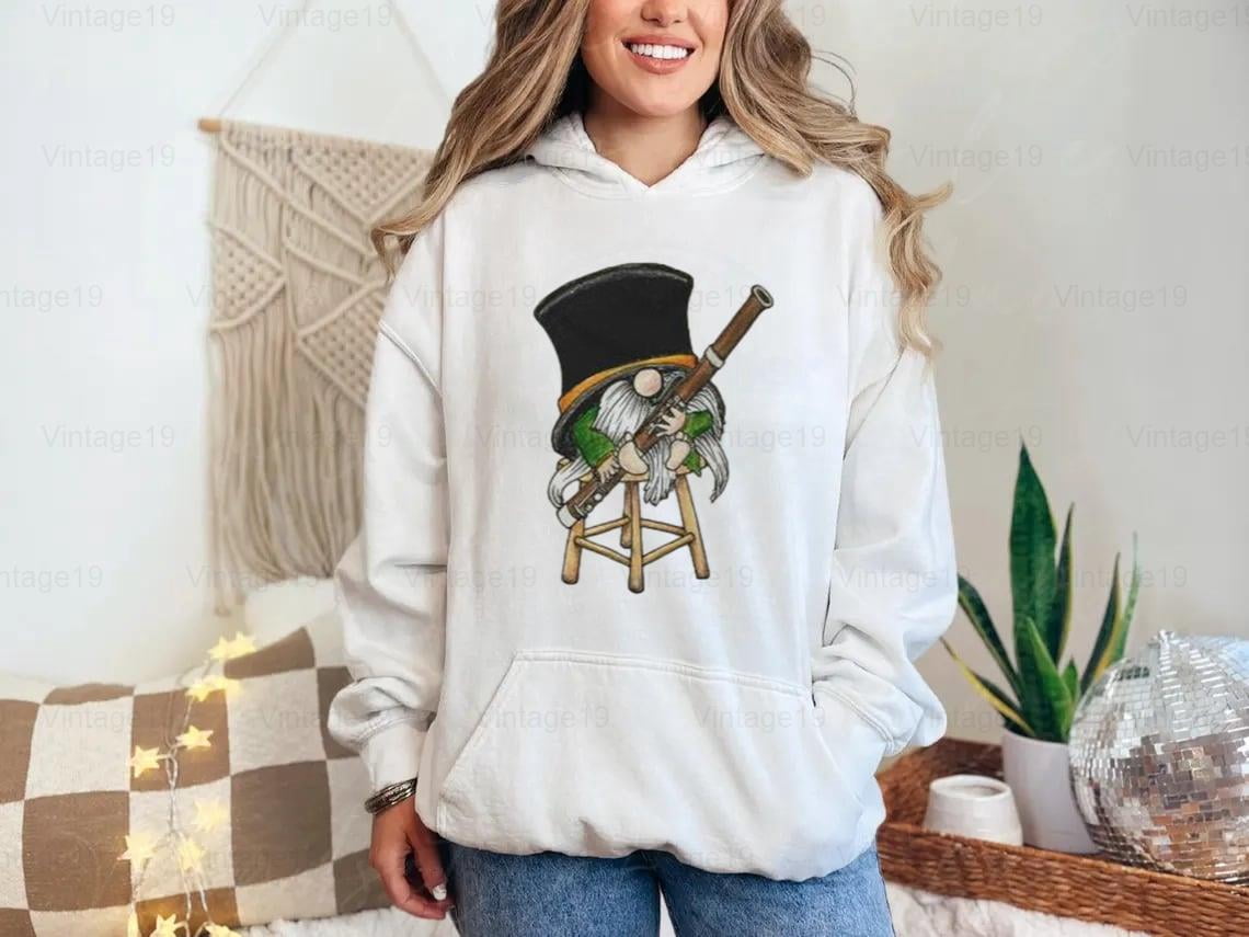 Bassoon Gnome Hoodie with Fun Musical Graphic, for men & women, up to ...