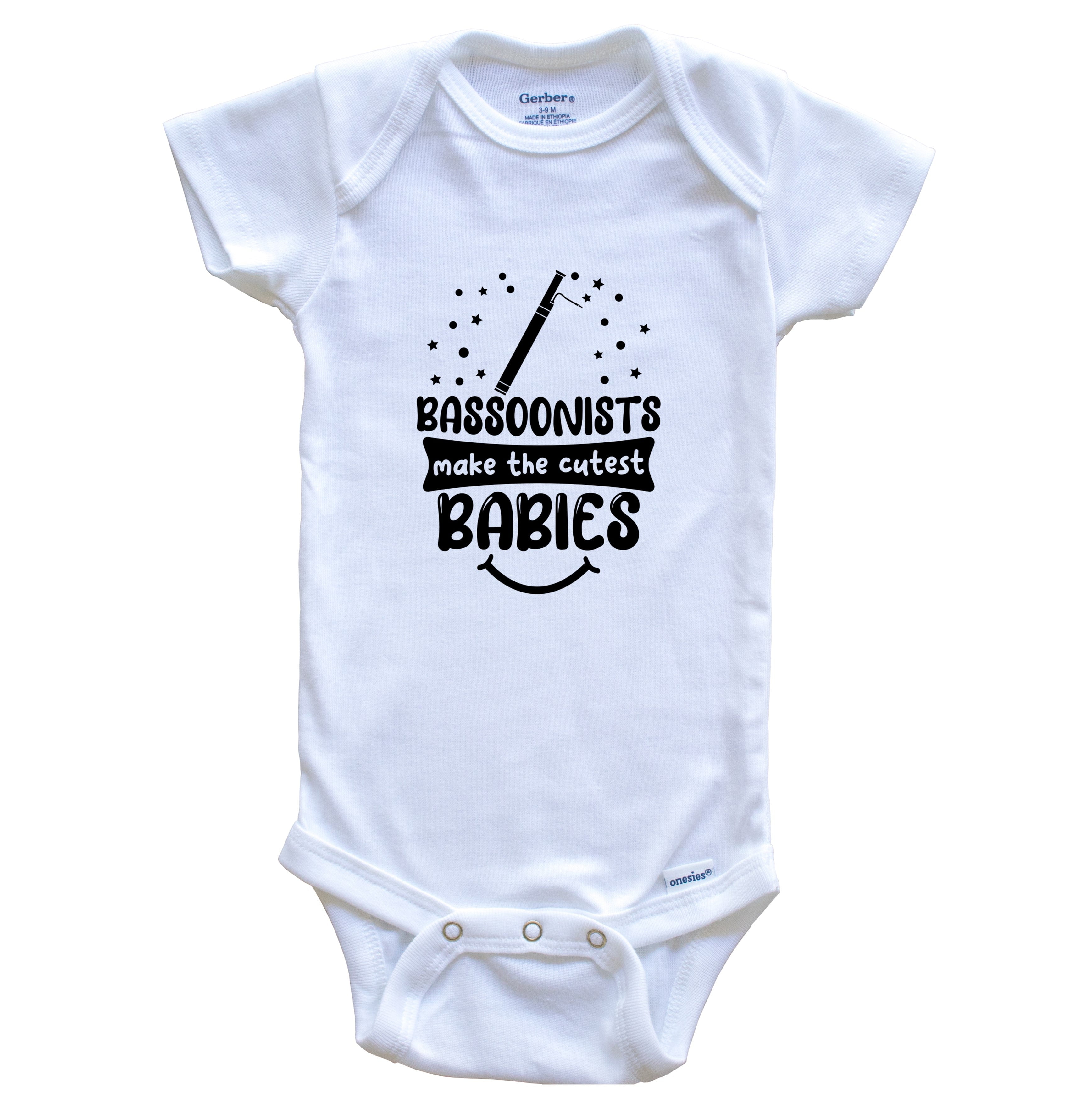 Bassoonists Make the Cutest Babies Funny Bassoon Baby Bodysuit, 3-6 ...