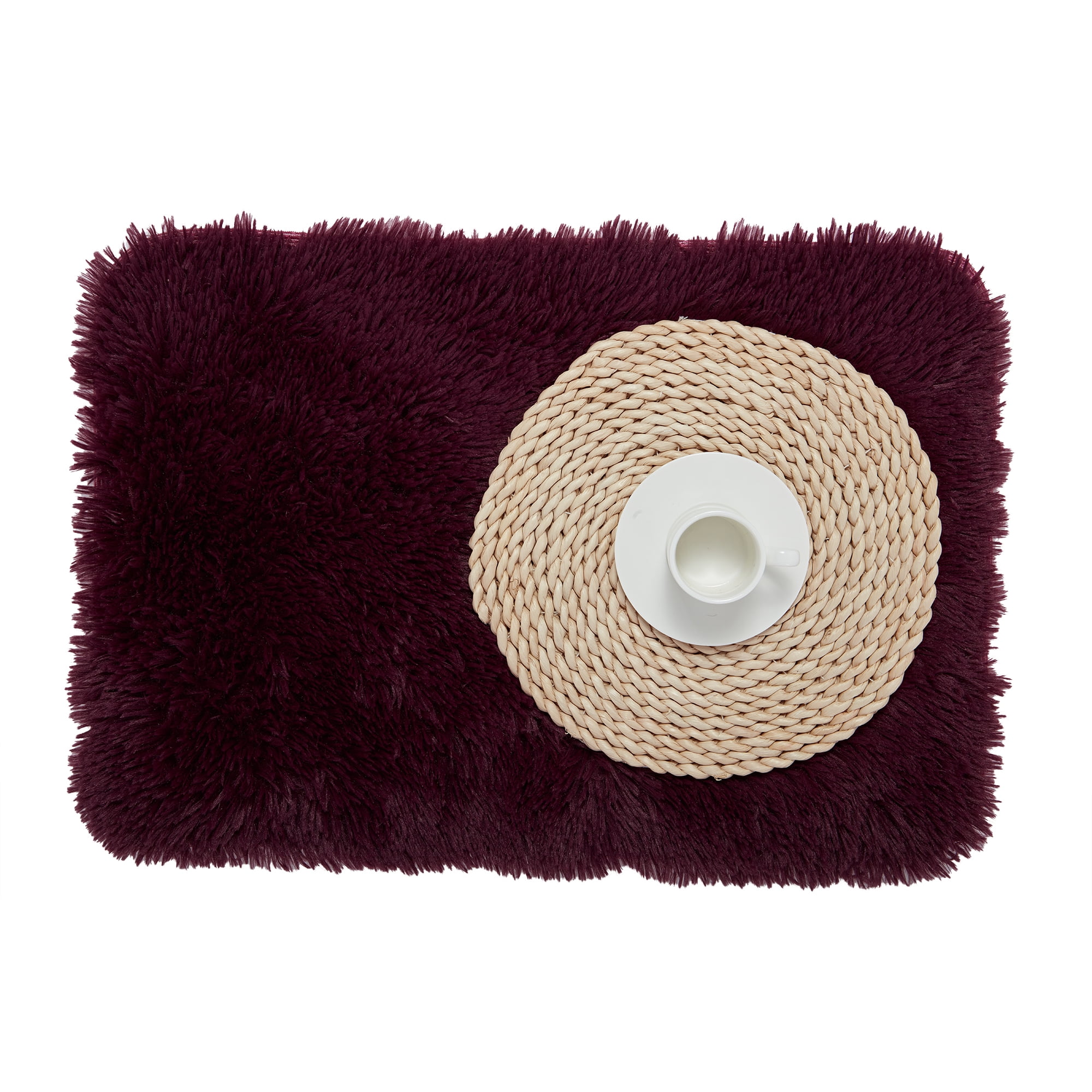Basstop Area Rug for Bedroom, Fluffy Living Room Area Rug, Shaggy Plush ...