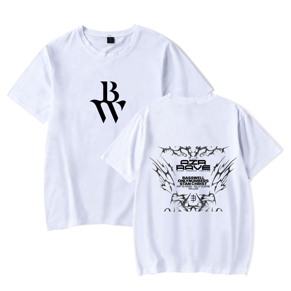Basswell Rapper T-Shirts Merch Women Clothes Trend Casual Short Sleeve ...