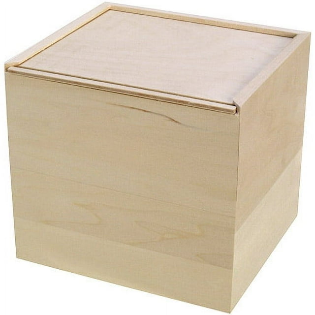 Basswood Card Keeper Slide Lid Box-A2 - Walmart.com