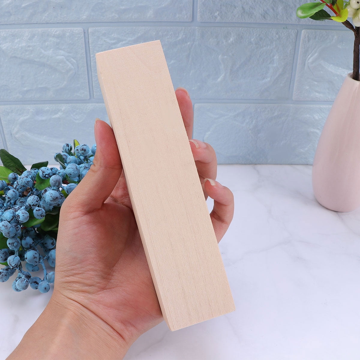 Basswood Carving Block Rectangular Wood Block Unfinished Wood Piece for ...