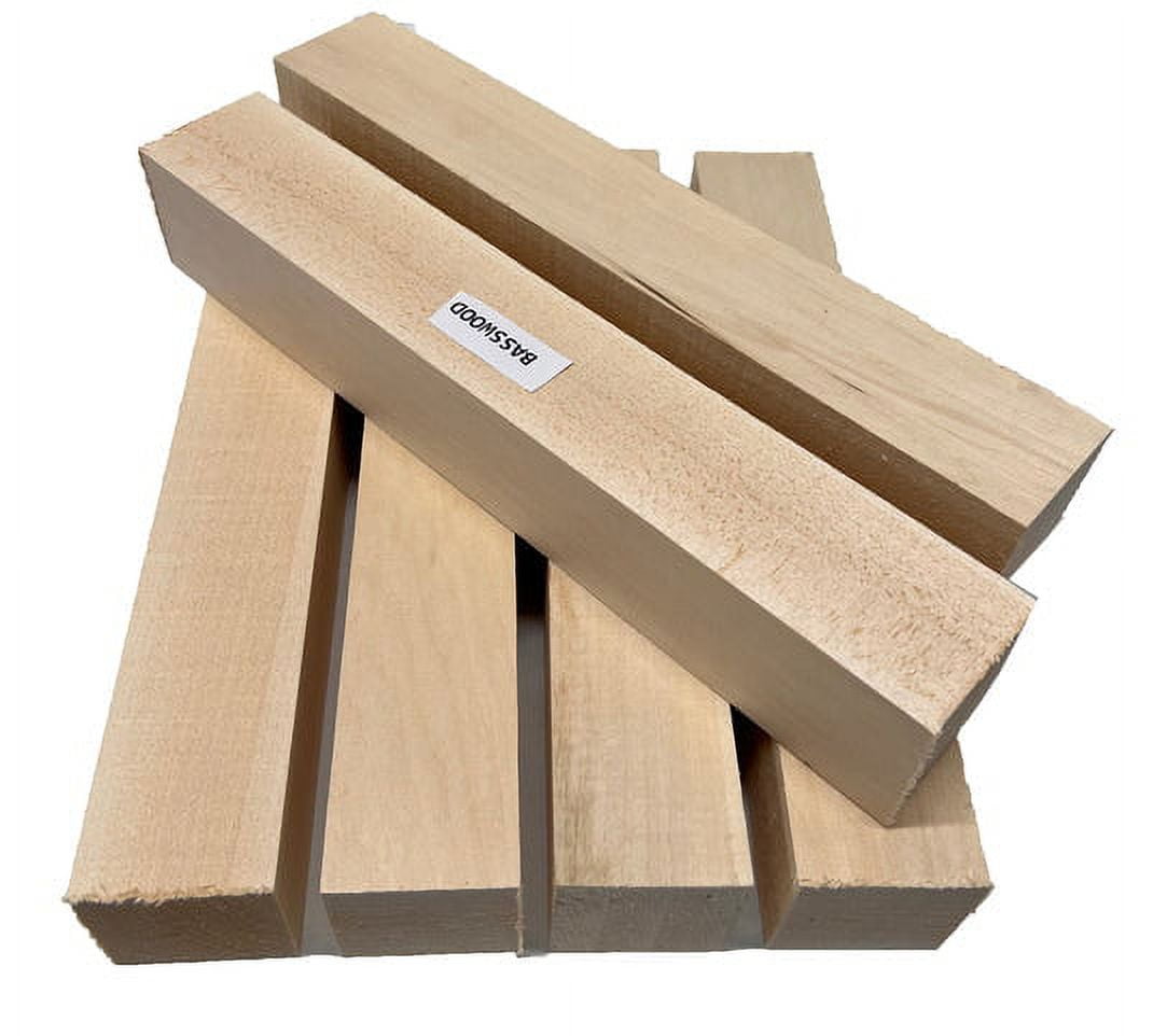 Basswood Carving Blocks - 12" x 2" x 2" (6 Piece) Whitlling Blocks ...