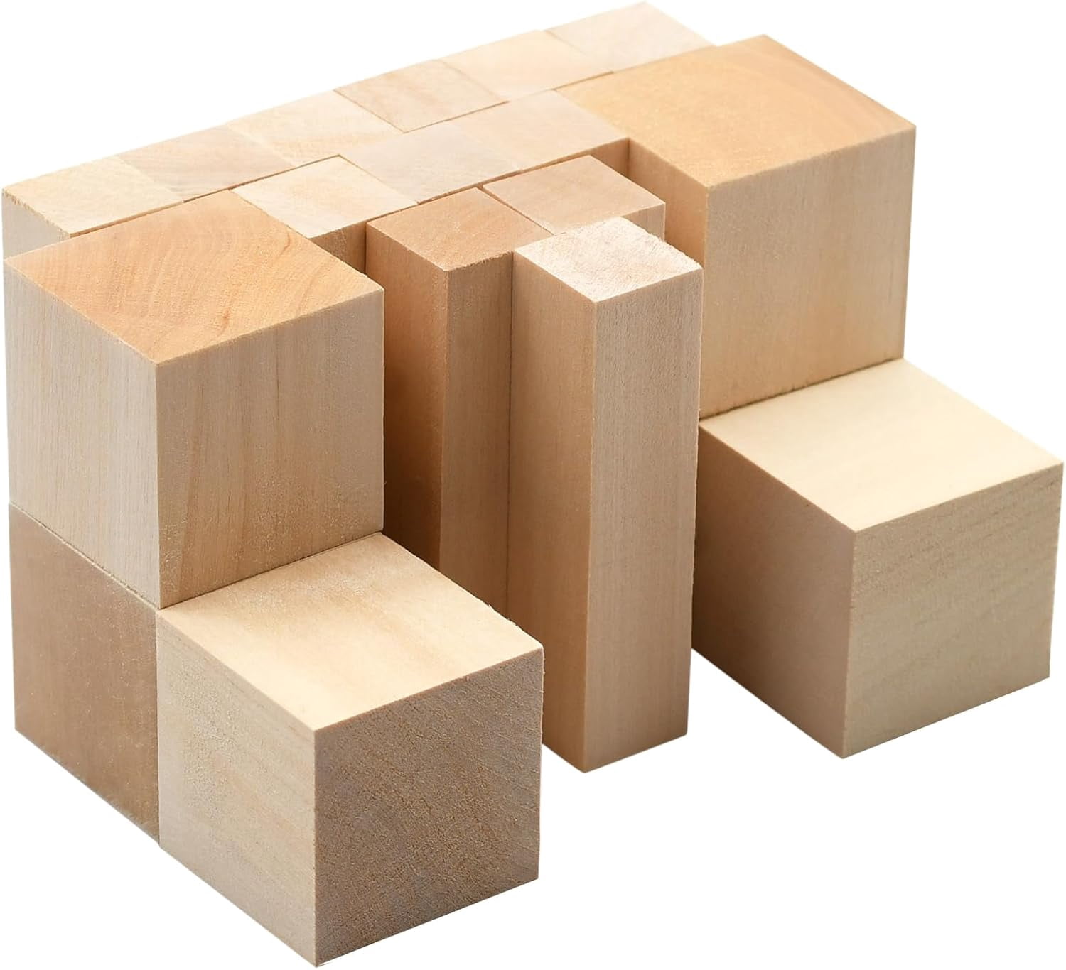 Basswood Carving Blocks 18 pcs Whittling Wood Carving Blocks, Blocks ...