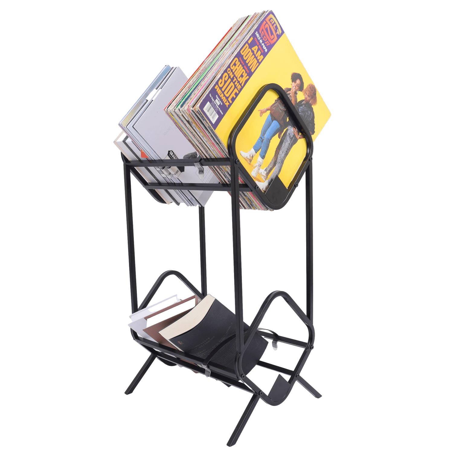 Bastch Vinyl Record Storage Holder, Metal Vinyl Record Storage Rack ...