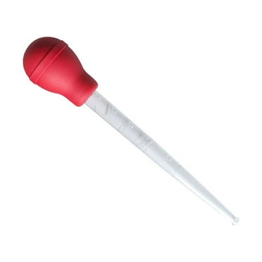 Mainstays Plastic 10.8" Meat Baster with Cleaning Brush Features Dual ...