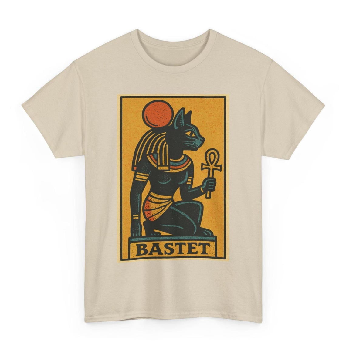 Bastet Cat Goddess Retro Comic Egyptian T-Shirt - Walmart.com