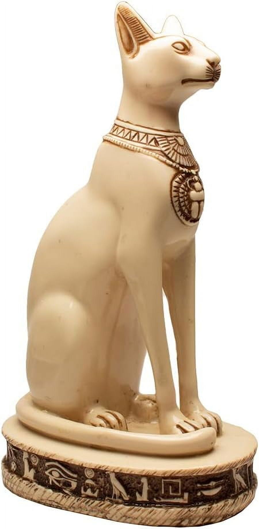 Bastet Cat Goddess Statue - White - 13" Tall - Made in Egypt - Walmart.com
