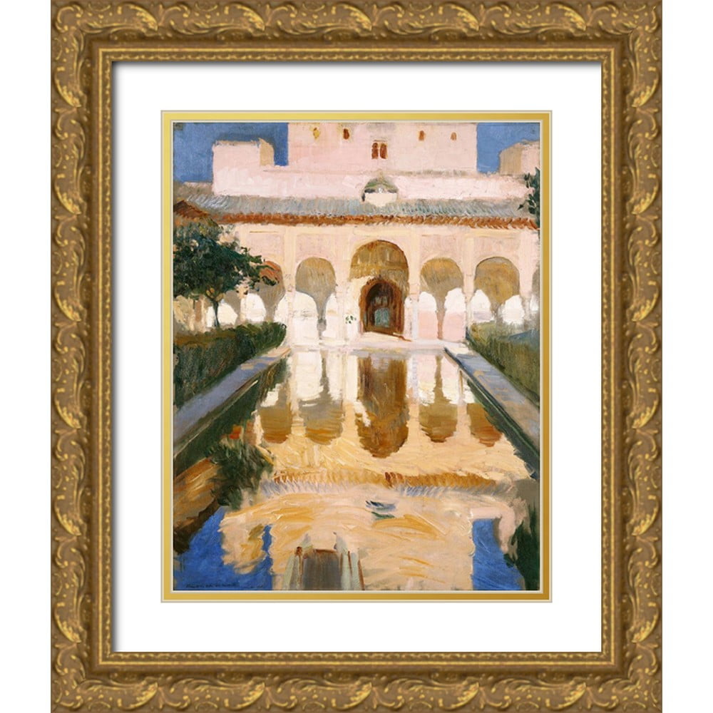 Bastida, Joaquin Sorolla y 15x18 Gold Ornate Wood Framed with Double ...