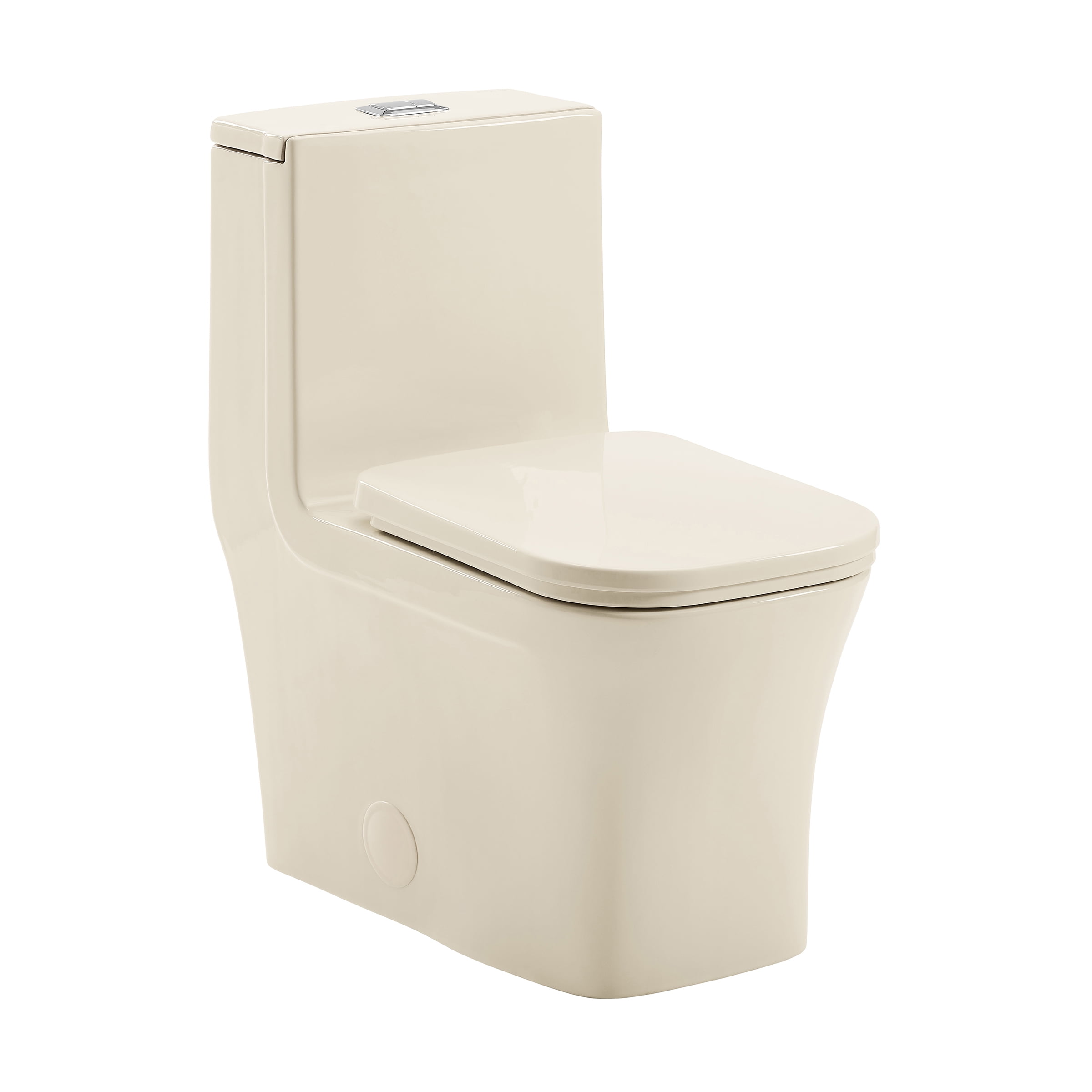 Bastille One Piece Square Toilet Dual Flush 1.1/1.6 gpf in Bisque ...