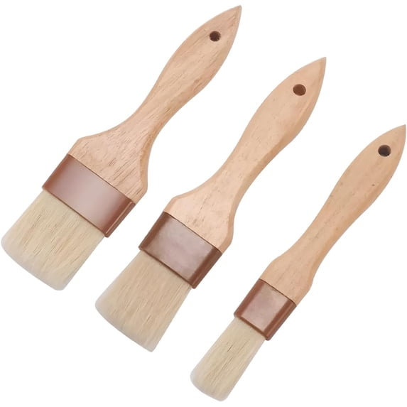 Basting Brush, Pastry Brush Oil Brush for Cooking, Boar Bristles BBQ ...