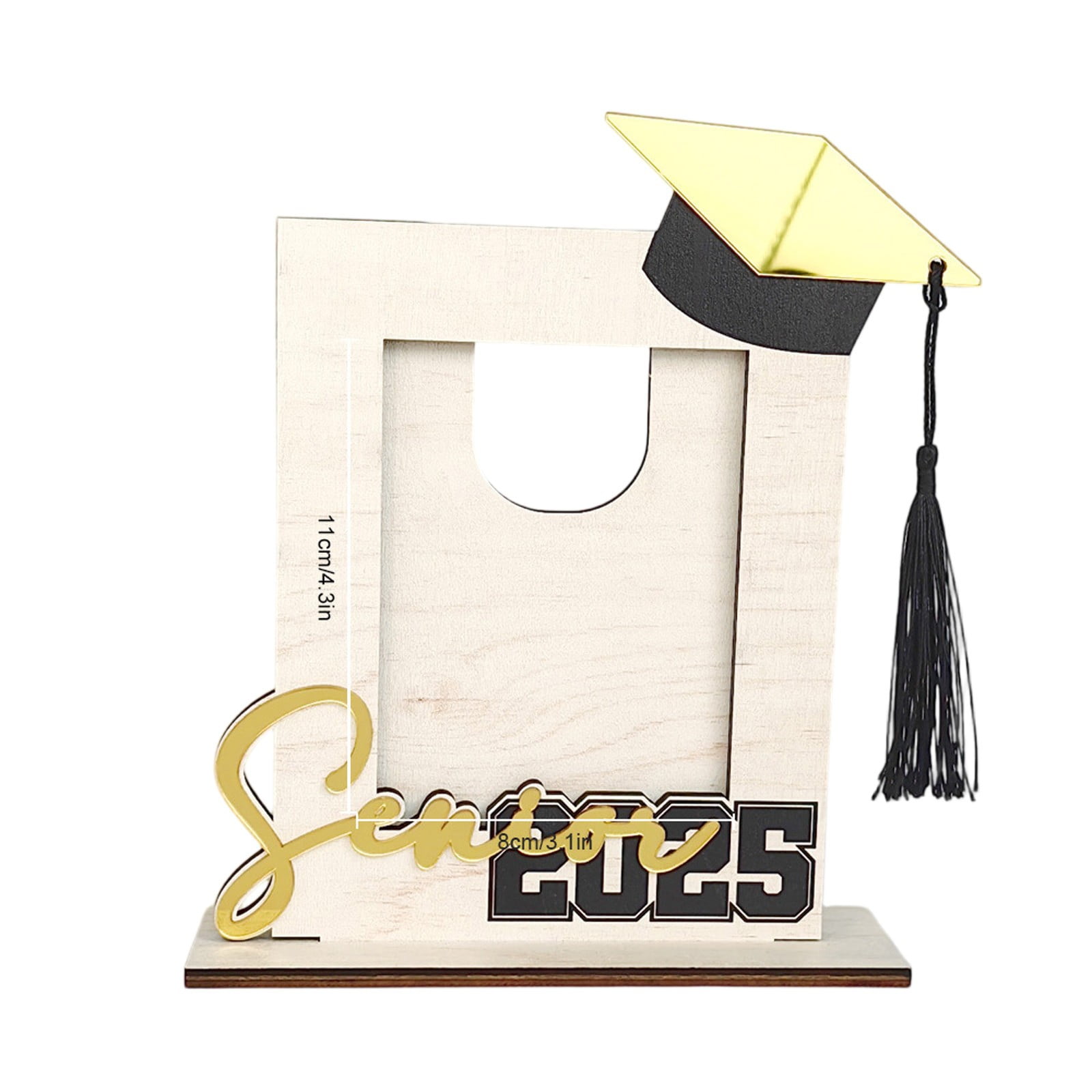 Basysin 1PC 3D Graduation Photo Frame Wooden Graduation Picture Display ...