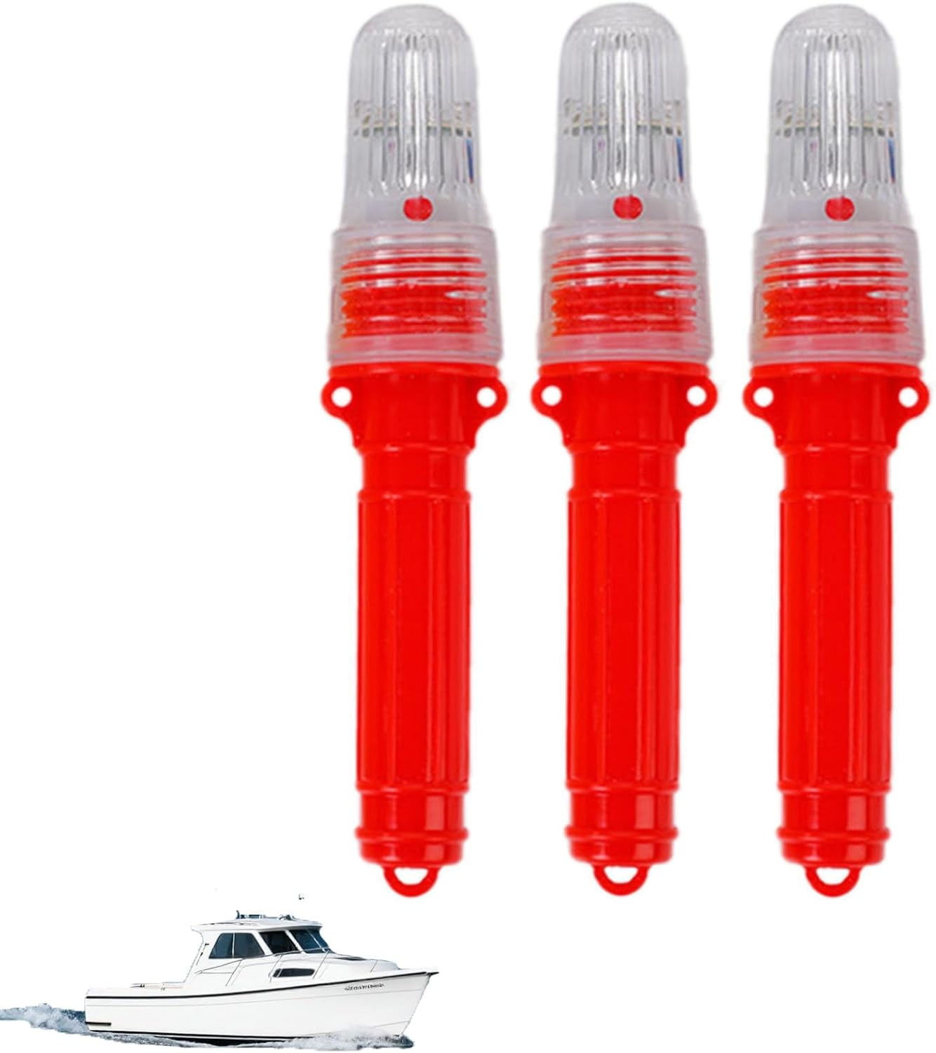 Basysin 3Pcs LED Boat Flares Coast Guard Approved Marine, Emergency ...