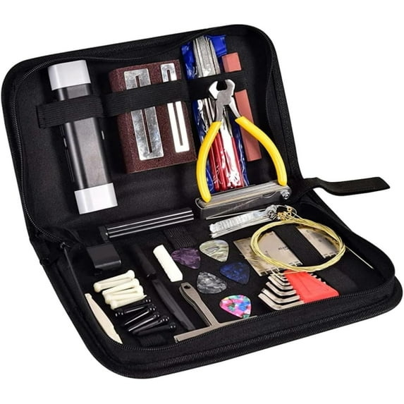 Basysin 77PCS Guitar Tool Kit, Professional Guitar Maintenance Tool Kit ...