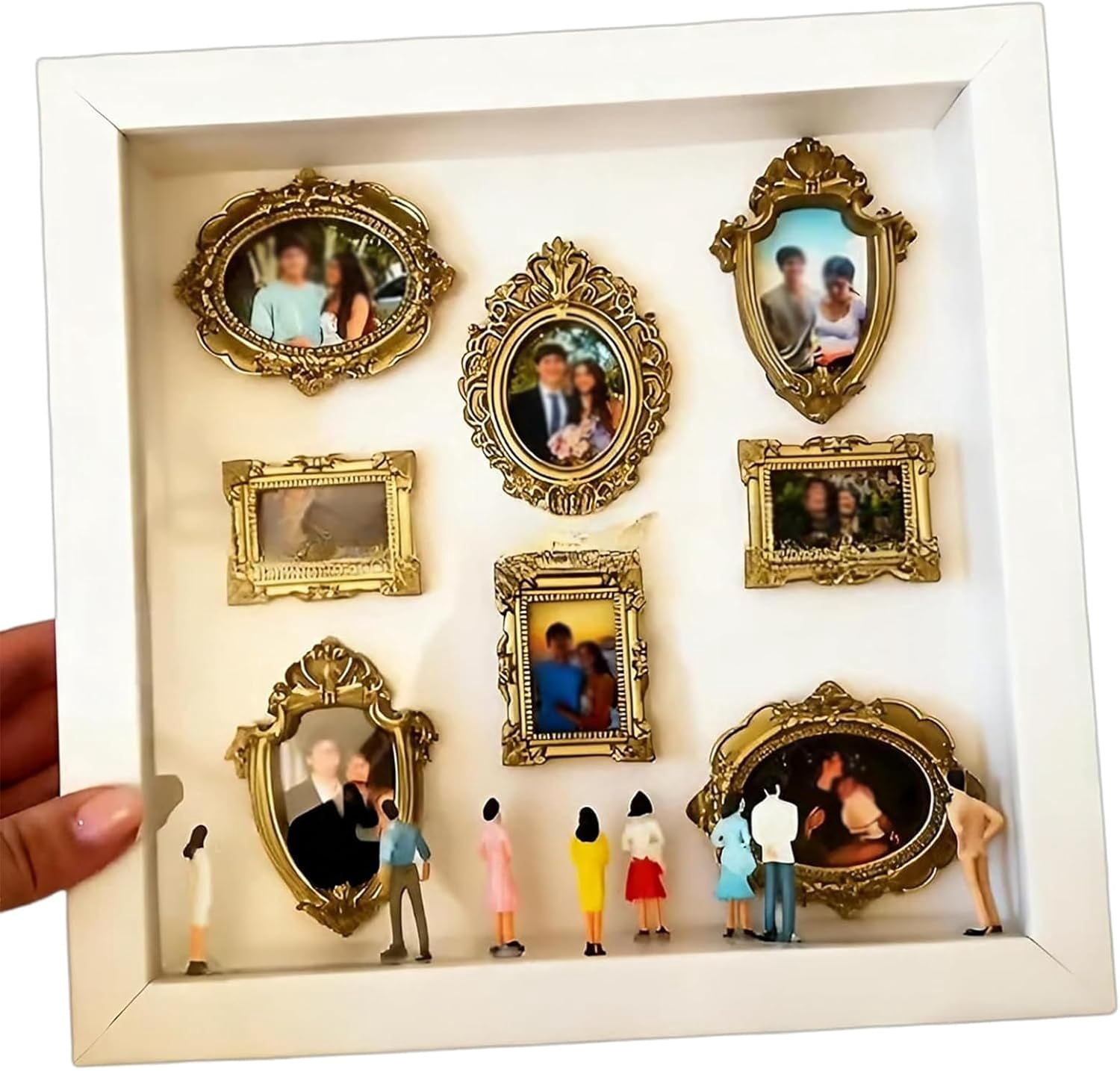 Basysin DIY Mini Museum Silhouette Box, Tiny Frame Box with Mini ...