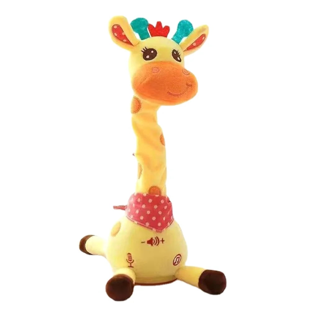 Basysin Dancing Talking Giraffe Toy, Stuffed Animal Baby Toy Repeating ...