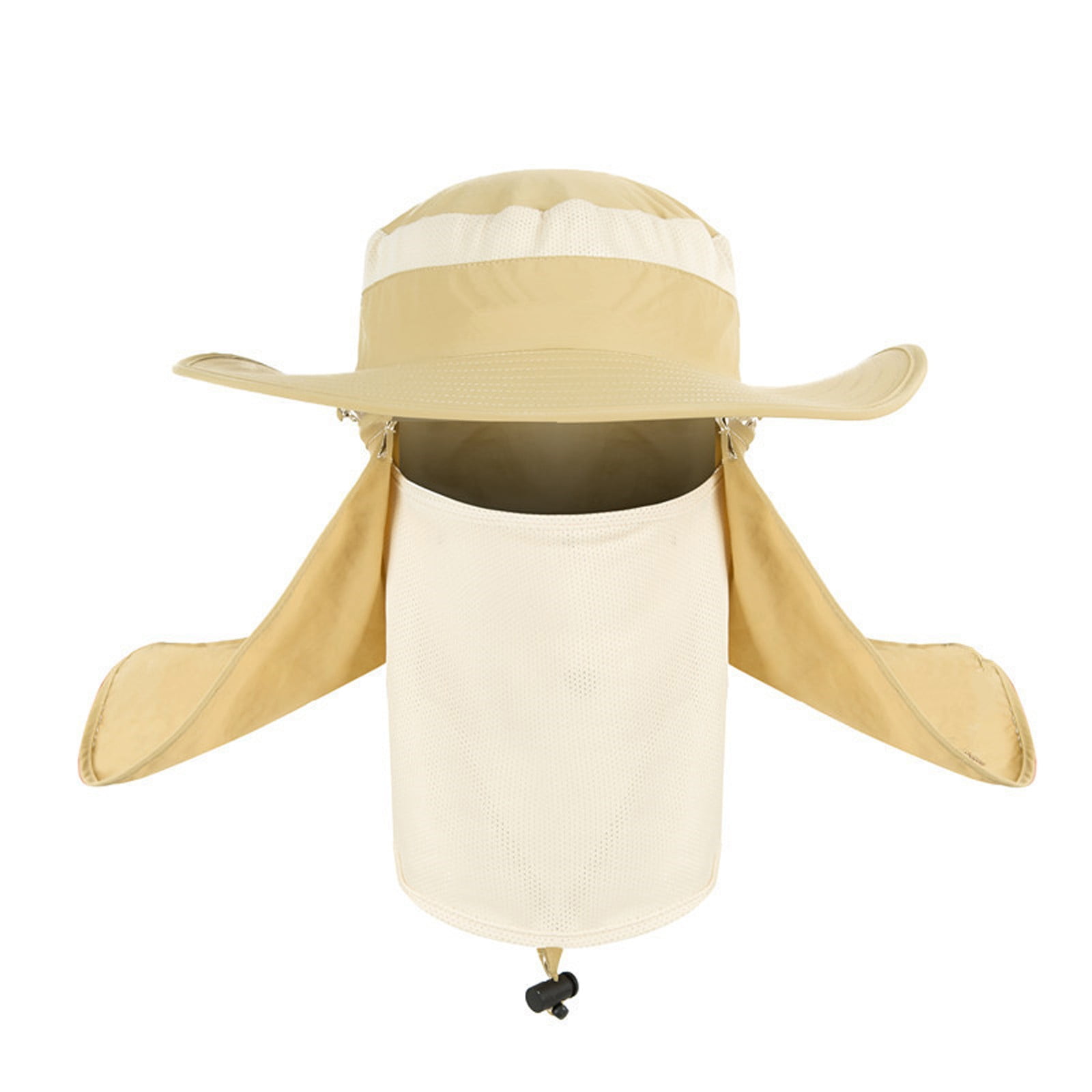 Basysin Fishing Hat UPF50+ Neck Flap Wide Brim Sun Hat for Men Women ...