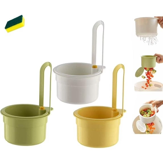 Basysin Self-Cleaning Kitchen Sink Food Waste Catcher Faucet Hanging ...