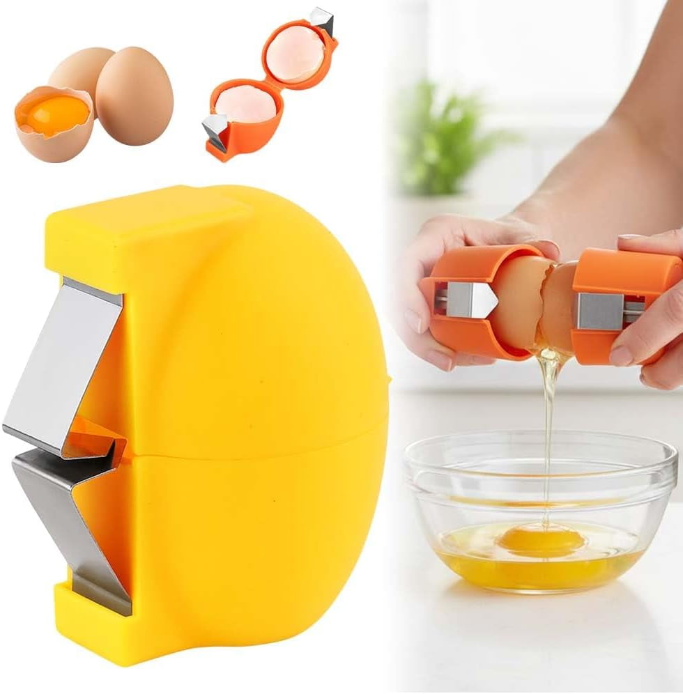 Basysin Upgrade Egg Shell Opener Egg Cracker Tool, Eggs Separator Tools ...