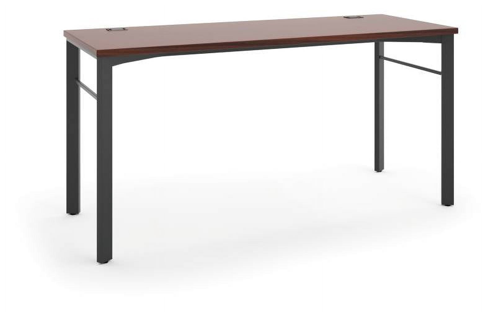 Basyx by HON Manage Series Chestnut Desk Table - Walmart.com