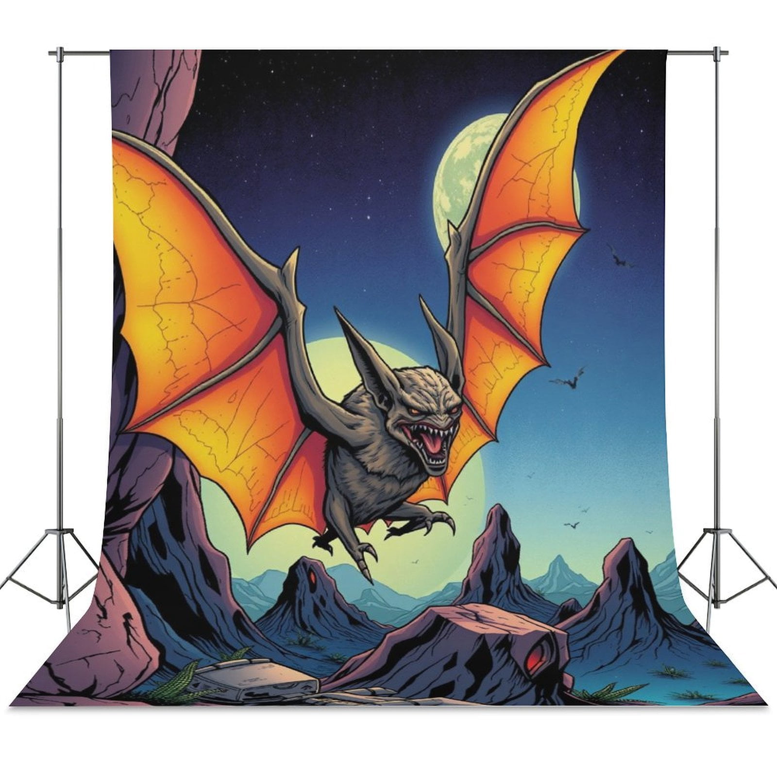 Bat Backdrop Baby Shower Newborn Portrait Girl Boy Birthday Party ...