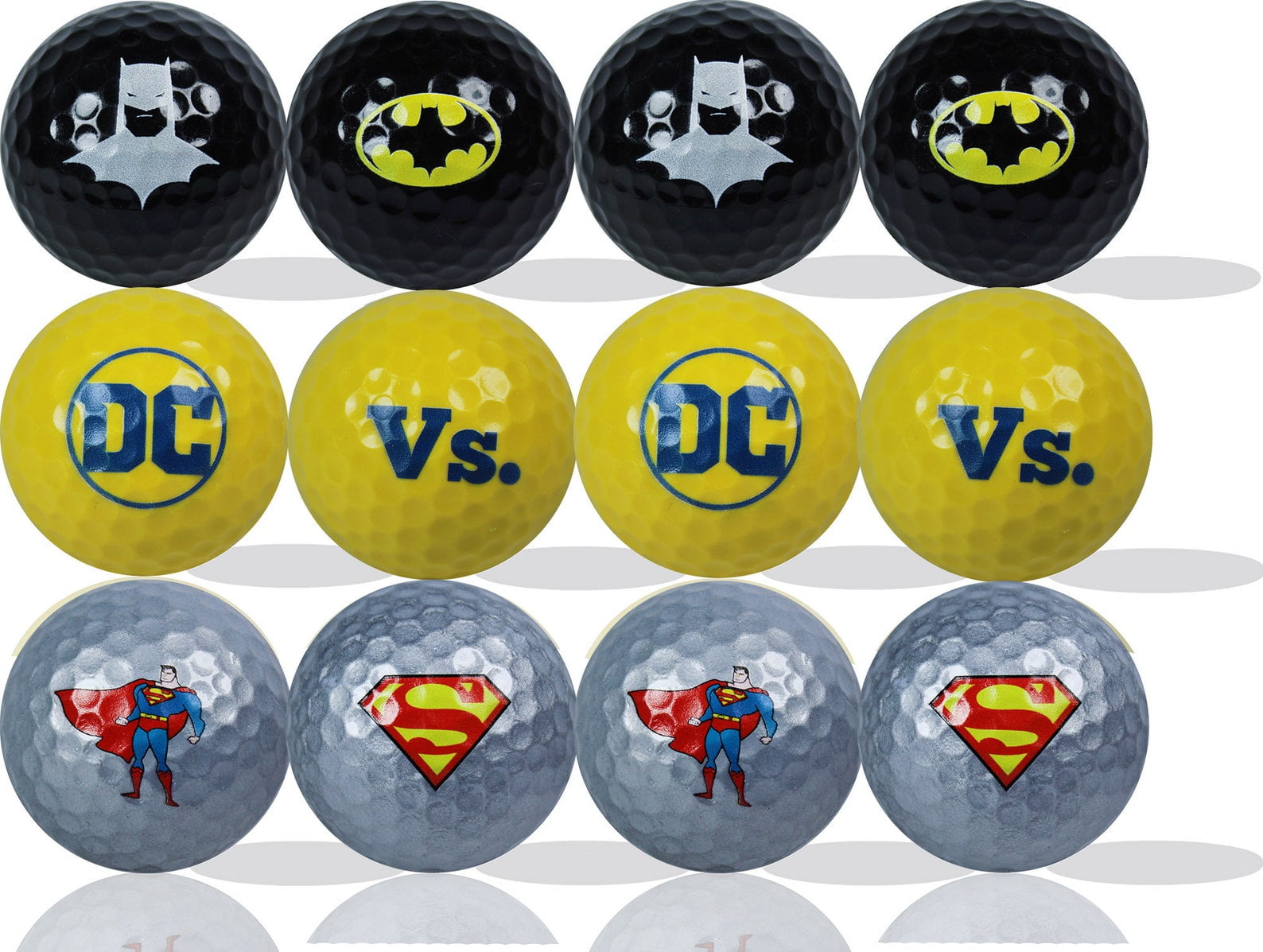 Bat Ball VS. Super Ball Golf Balls 12 Pack by GBM Golf - Walmart.com