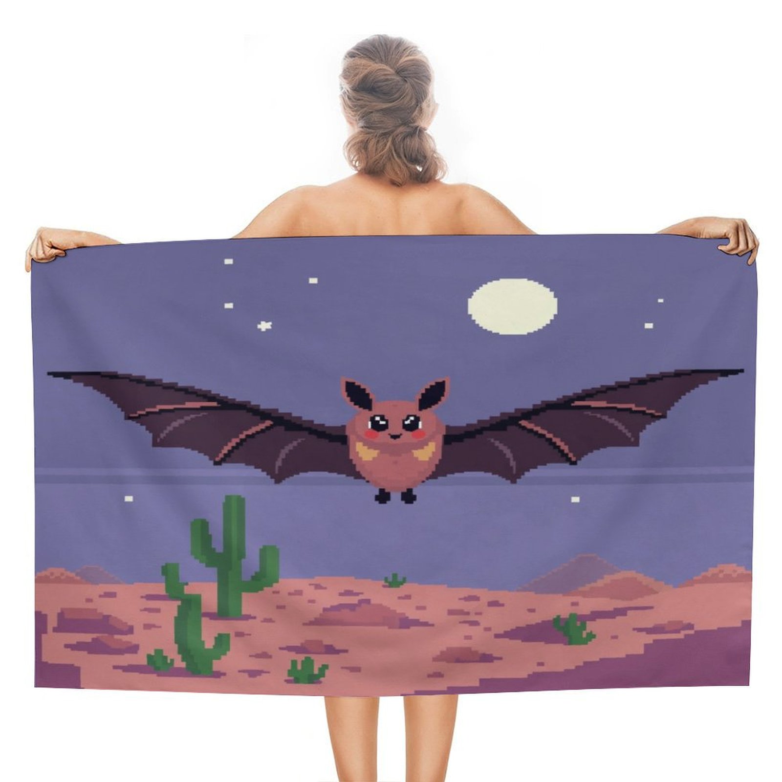 Bat Beach Towel Color Pool Beach Towel Outside Birthday Gift Absorbent ...