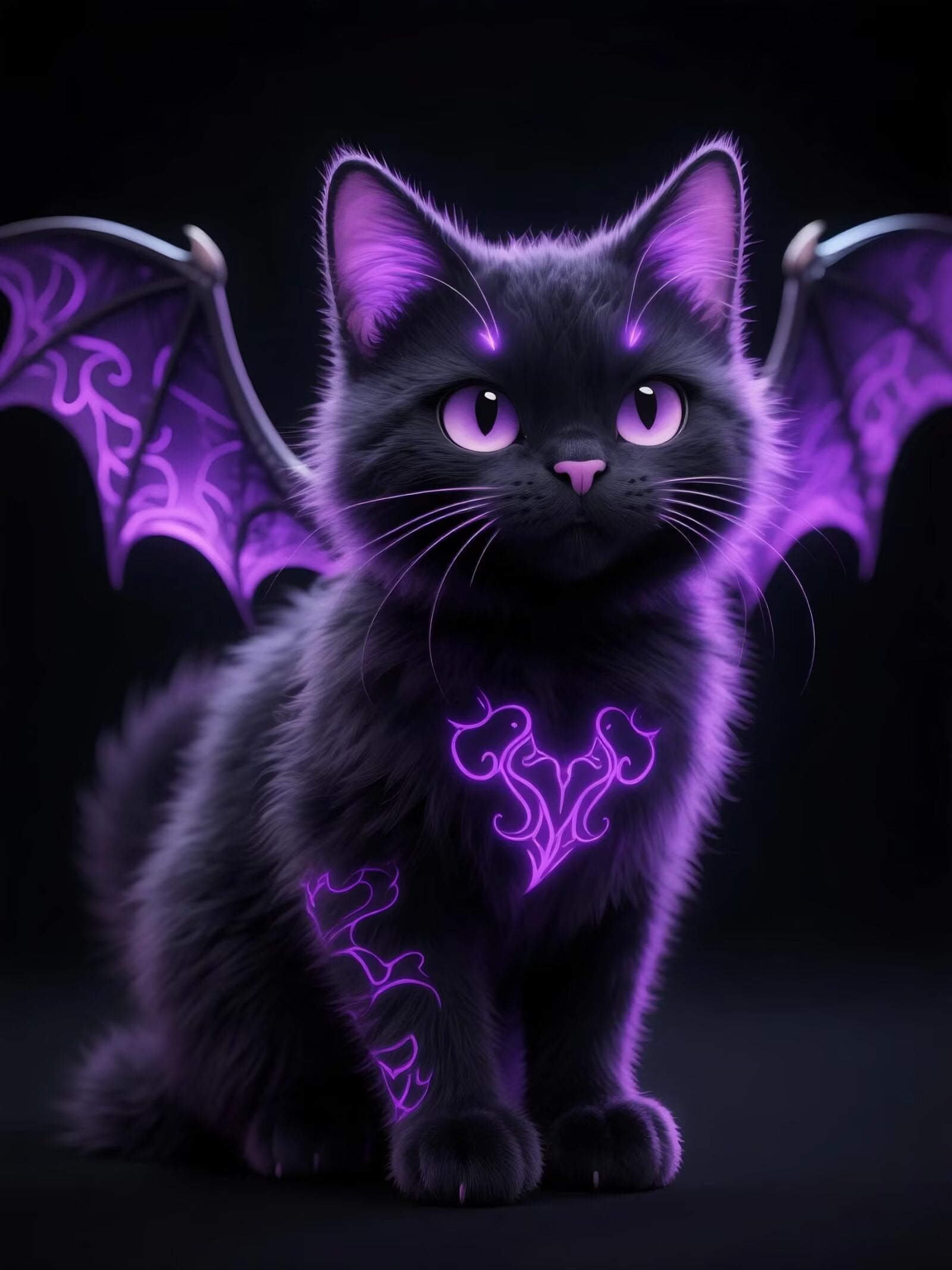 Bat Black Cat 1000 Pieces Jigsaw Puzzle For Adult -Halloween Puzzles ...