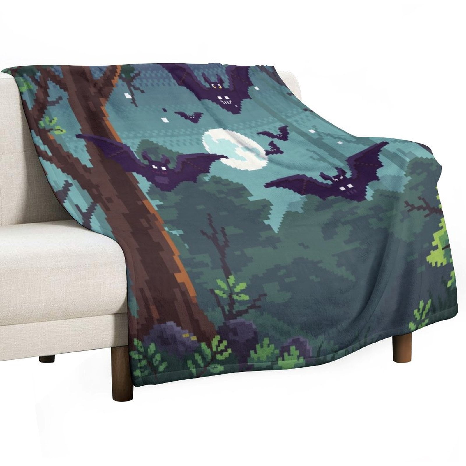Bat Blanket Flannel Bed Sofa Travel Camping Super Soft Cozy Plush ...