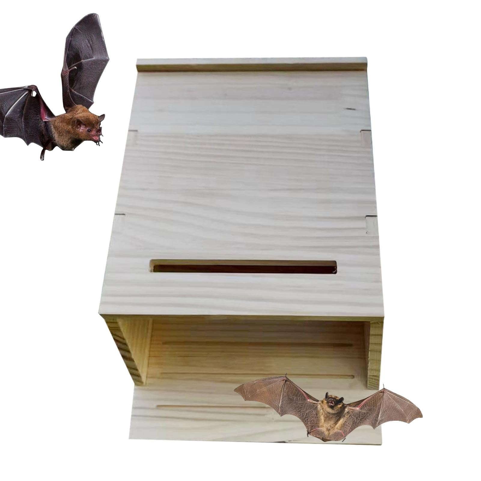 Bat Box - Wood Bat Shelter | Weather Resistant Bat Conservation Shelter ...