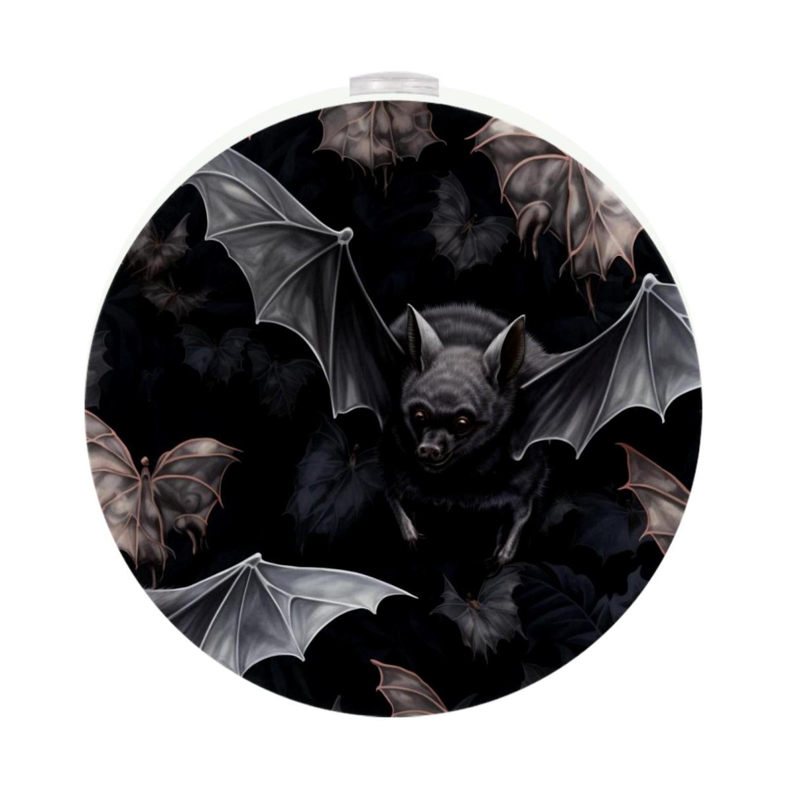Bat Bright and Compact LED Round Night Light - Set of 2, Energy ...