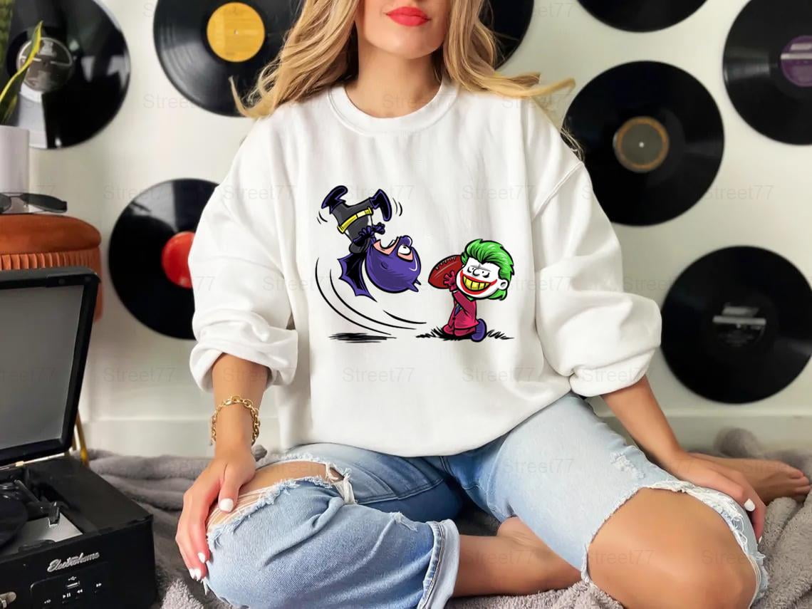 Bat Charlie Sweatshirt with Dark Gothic Cartoon Style, for men & women ...