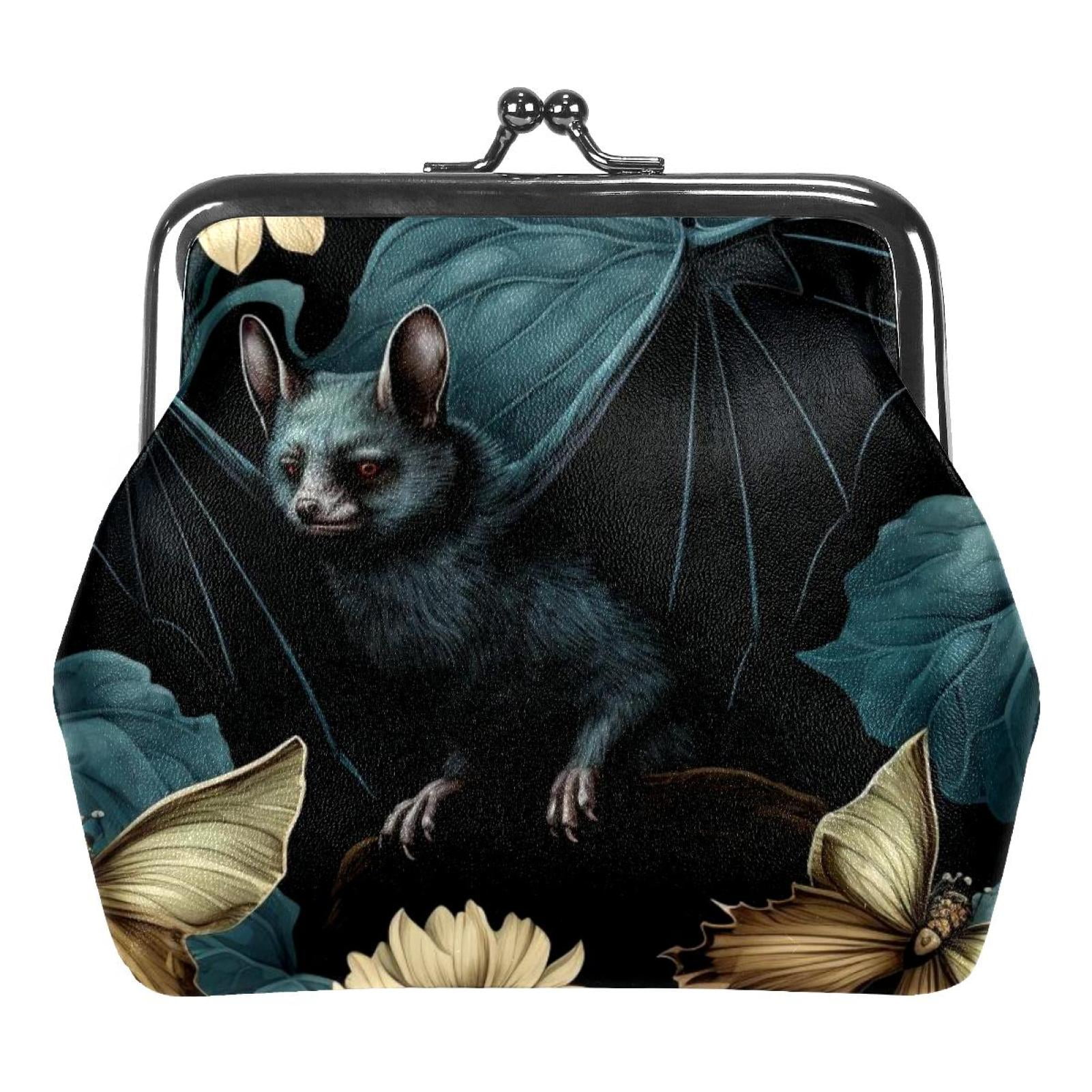 Bat Coin Purse Vintage Pouch Kiss-lock Change Purse Wallets - Walmart.com