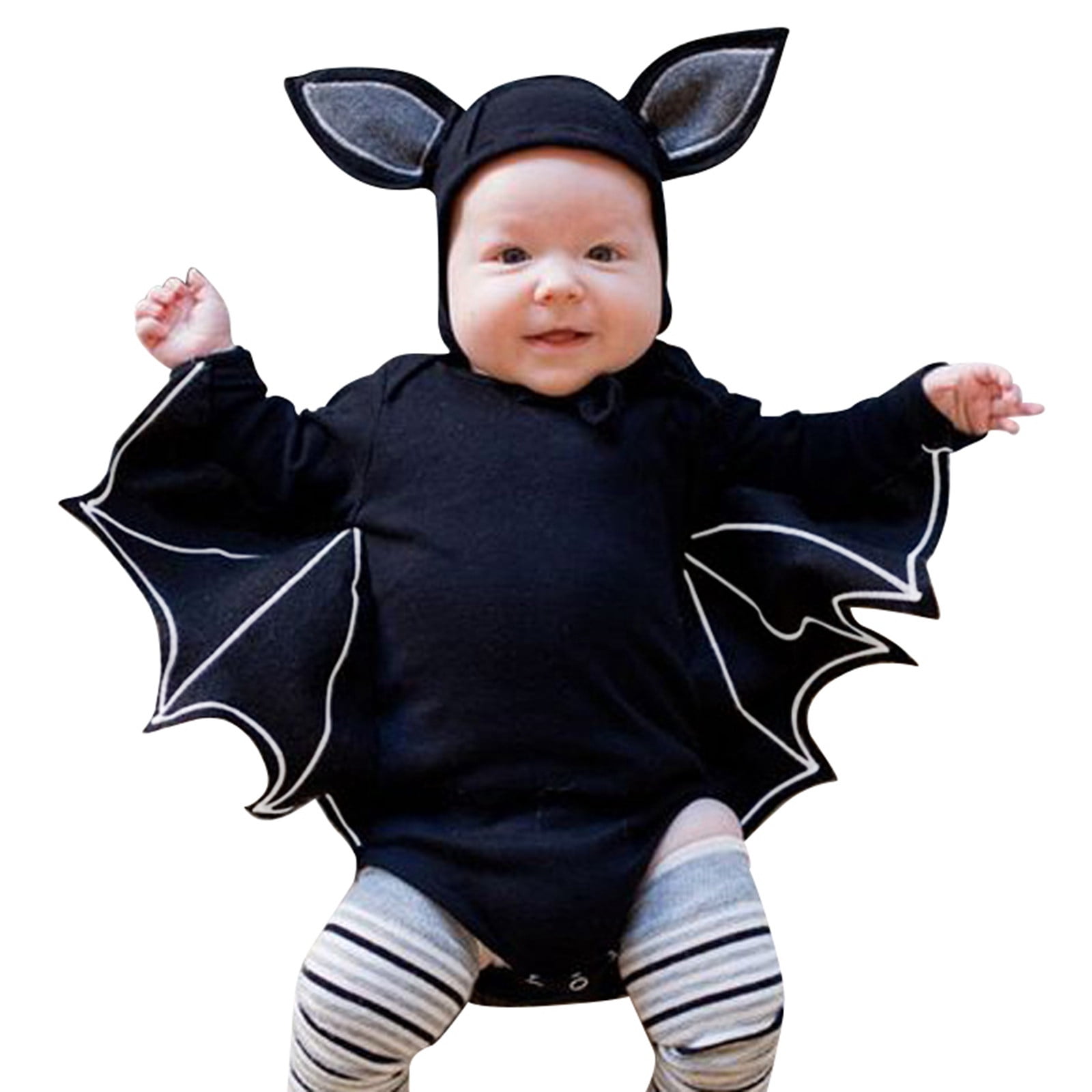 Bat Costume Toddler Cute Print Outwear Romper One-Piece Jumpsuit Infant ...