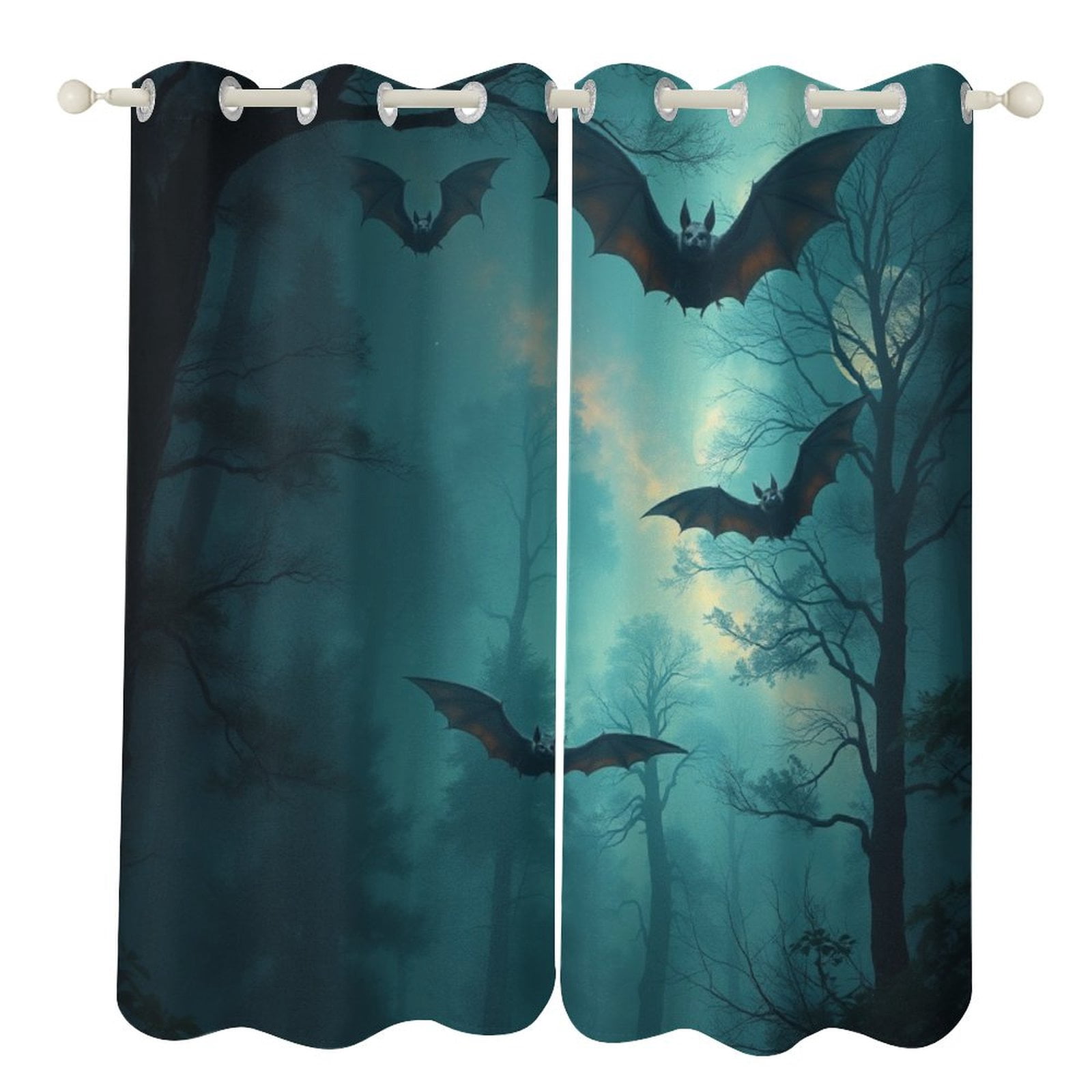 Bat Curtain Home Decoration Living Room Curtains Window Treatments For ...