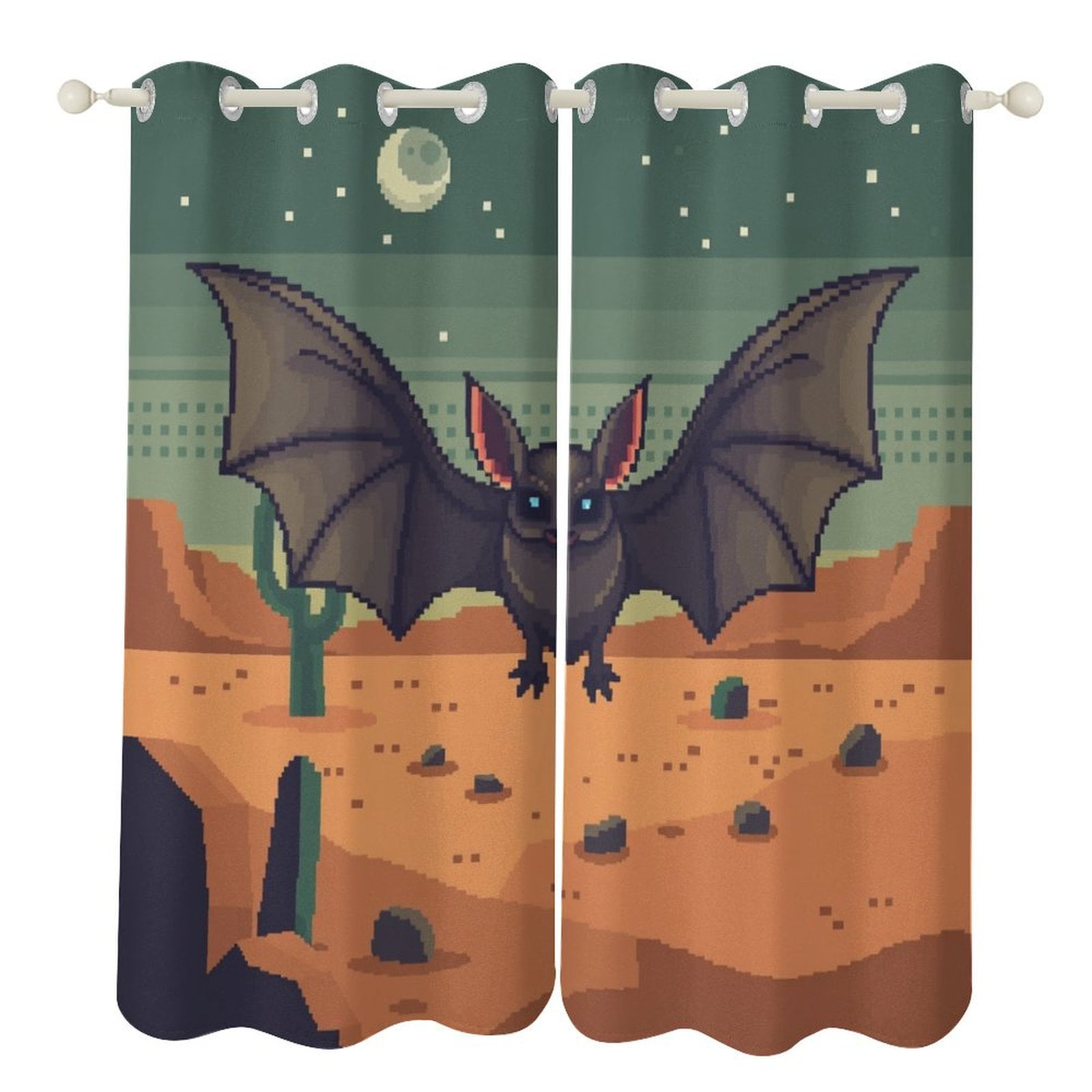 Bat Curtains for Bedroom Living Room Drapes Kitchen Children's Room ...