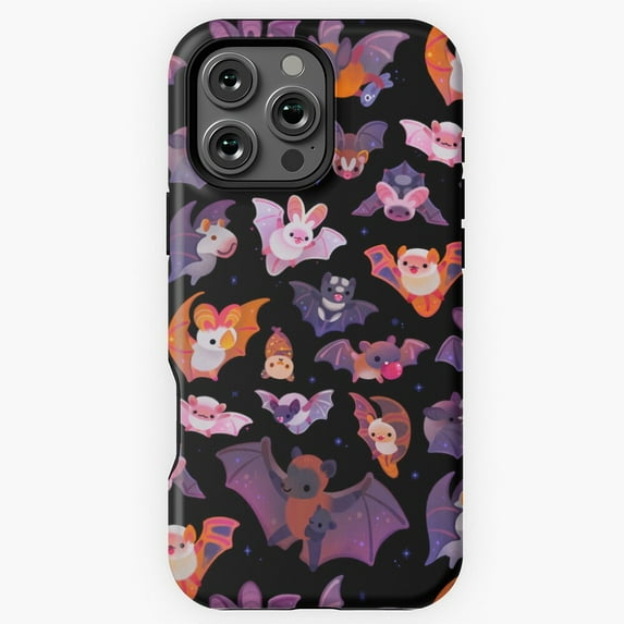Bat Dark Gothic Animal Art iPhone Case 17 16 15 14 13 12 11 Pro Max ...