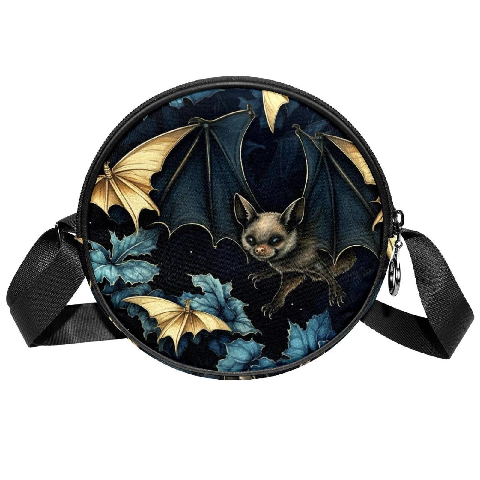 Bat Diagonal-Span Round Twill Sponge Jeanette Shoulder Bag Practical ...