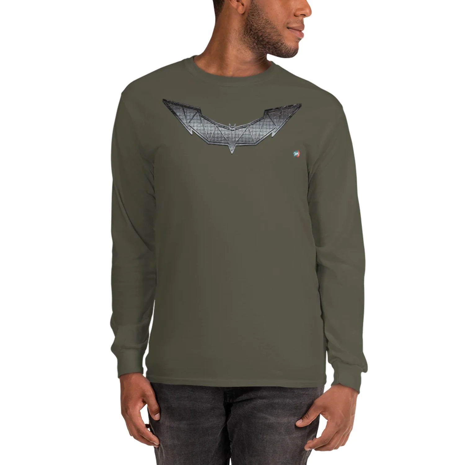 Bat Doodle Metal Series: Titanium Long Sleeve Shirt - Walmart.com