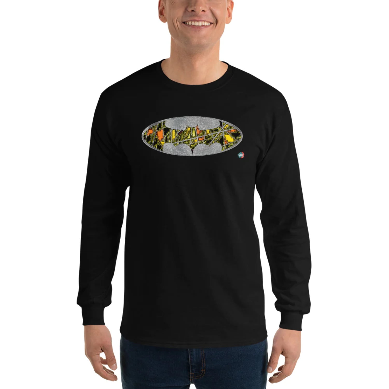 Bat Doodle Surrealism Long Sleeve Shirt - Walmart.com