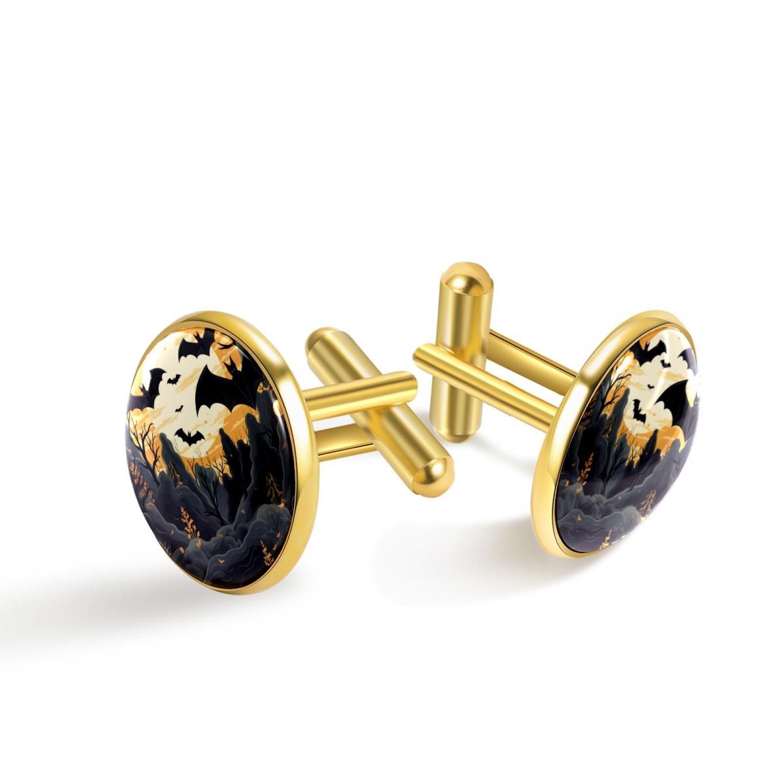 Bat Elegant Mens Cufflink Set for Formal Attire, Made of Stainless ...