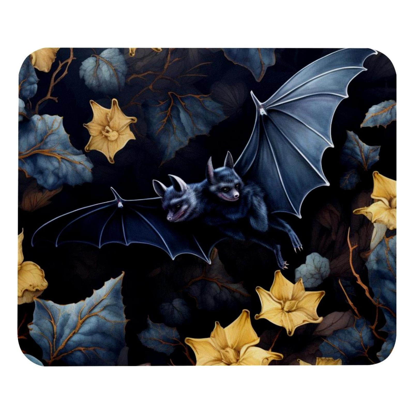 Bat Gaming Mouse Pad Desk Mat, Square 8.3x9.8 Inch Non-Slip Rubber ...