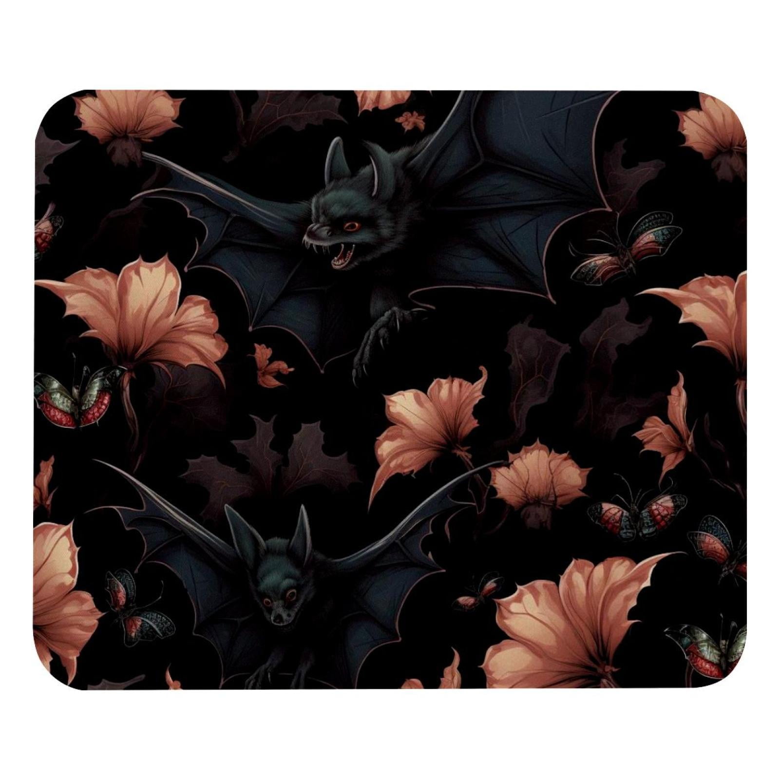 Bat Gaming Mouse Pad Desk Mat, Square 8.3x9.8 Inch Non-Slip Rubber ...