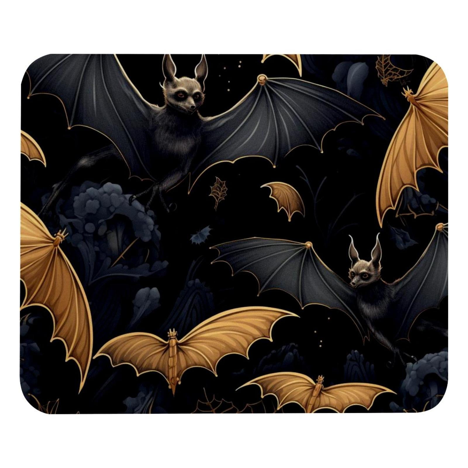 Bat Gaming Mouse Pad, Desk Mat, Square 8.3x9.8 Inch Non-Slip Rubber ...